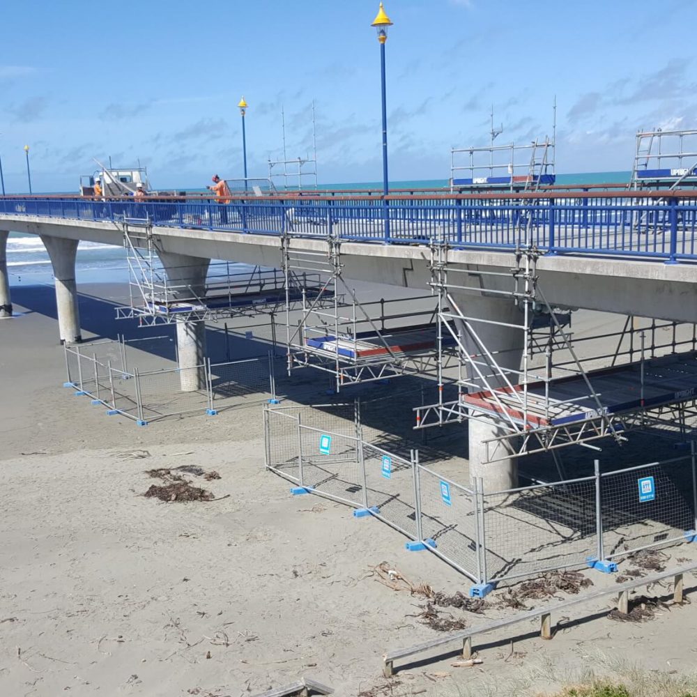 New Brighton Pier Case Study - Upright Scaffolding Christchurch