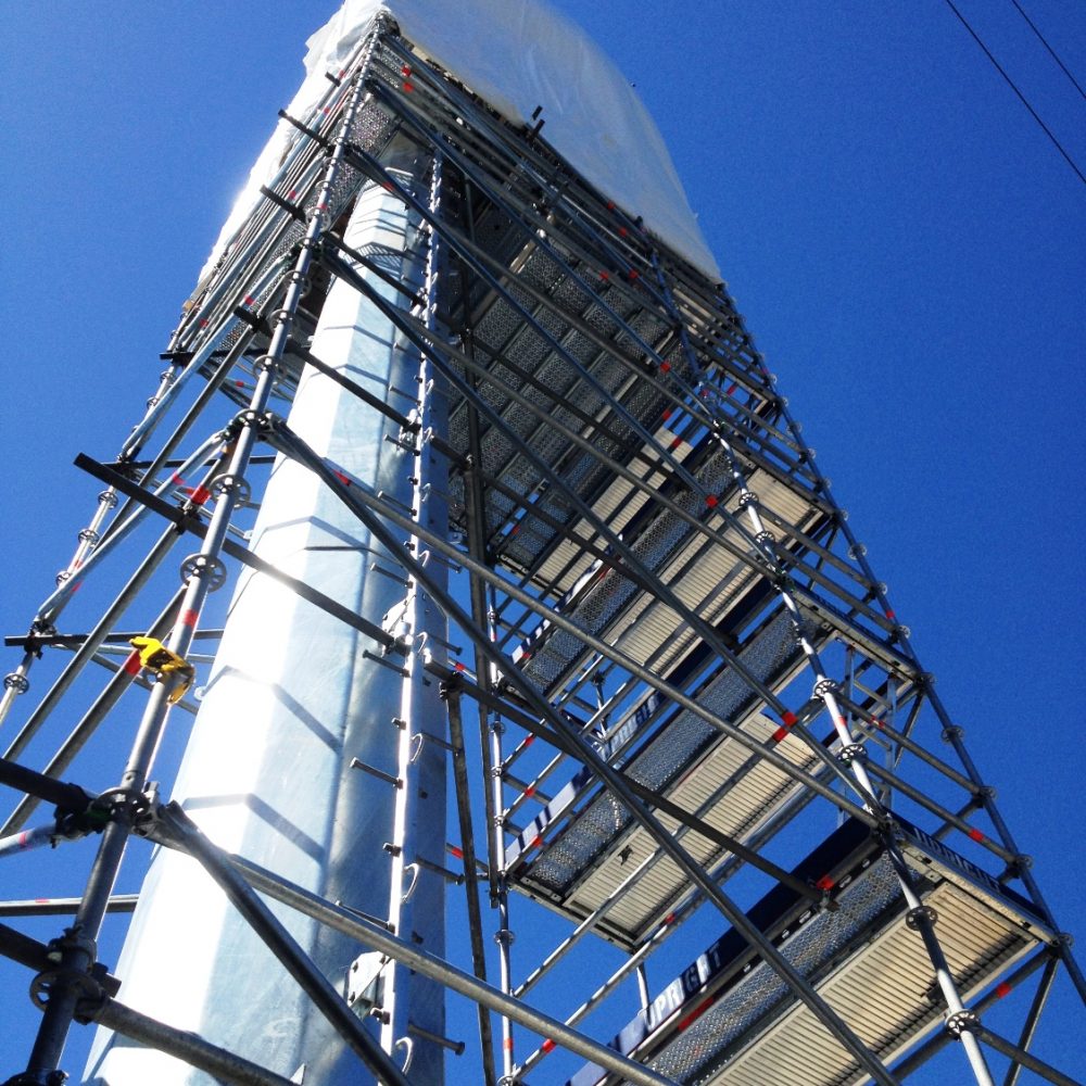 Connectics Power Poles Case Study - Upright Scaffolding Christchurch